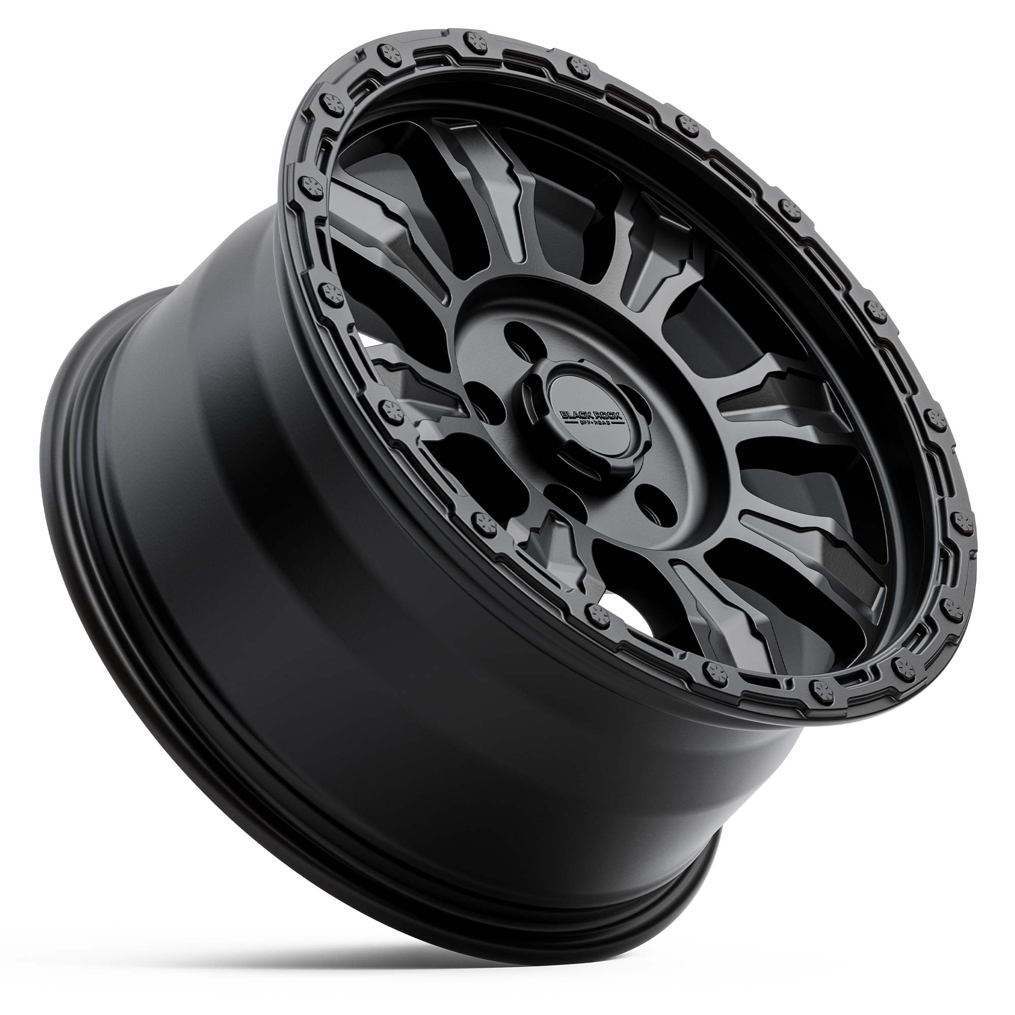 BLACK ROCK VENTURE SATIN BLACK 18X9 5X135 WHEEL - CNC Wheels