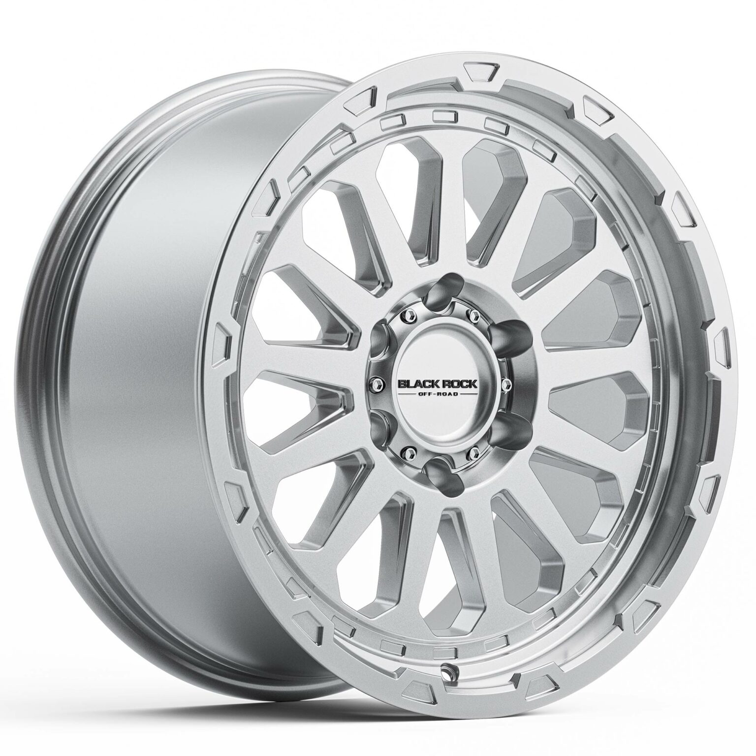 BLACK ROCK PRIME HYPER SILVER 18X9 6X139.7 WHEEL - CNC Wheels