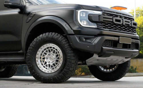 BLACK ROCK FURY SILVER MACHINED 17X9 6X139.7 WHEEL & TYRE PACKAGE DEAL - CNC Wheels