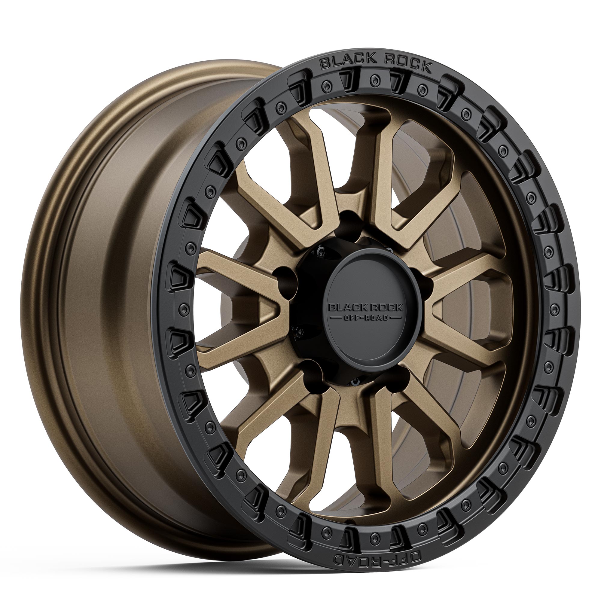 Wheels for Suzuki Jimny | Black Rock Cobra 16x7 Dark Bronze Black Ring