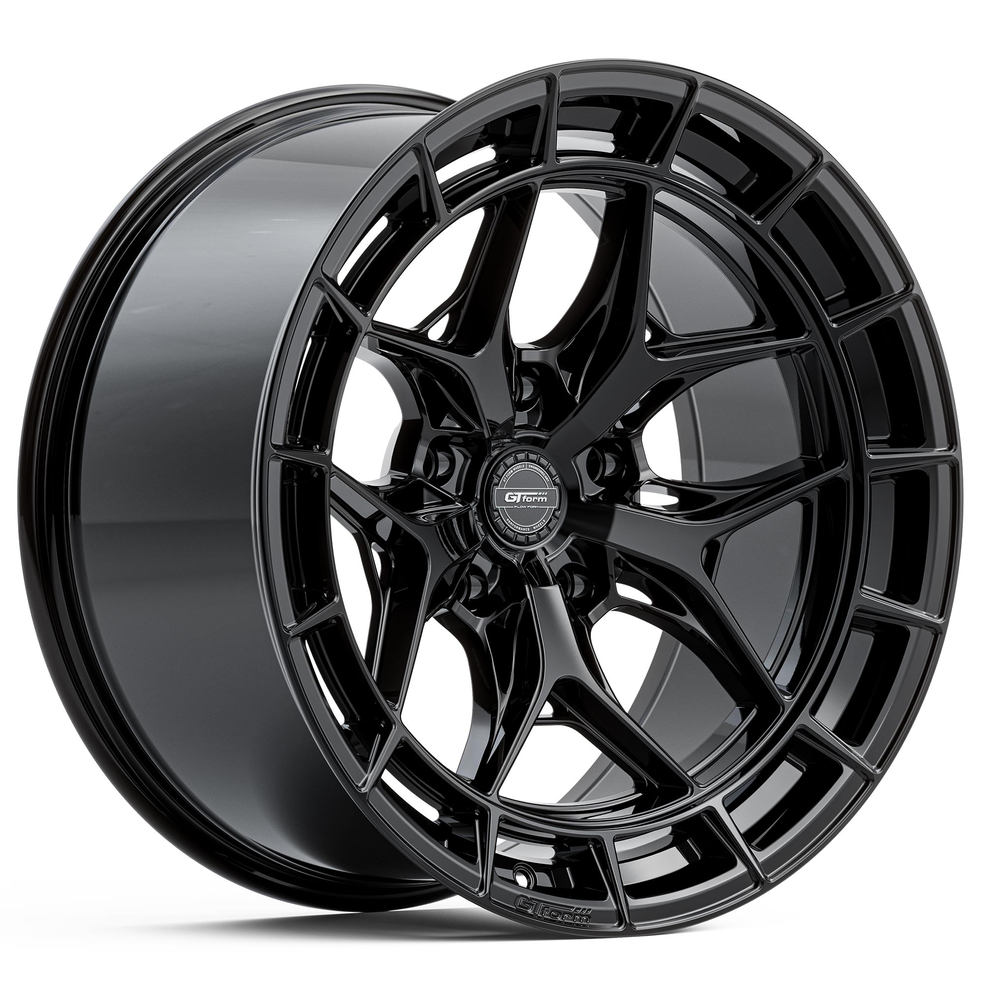 GT FORM GFS10 GLOSS BLACK 20X10 5X139.7 WHEEL - CNC Wheels