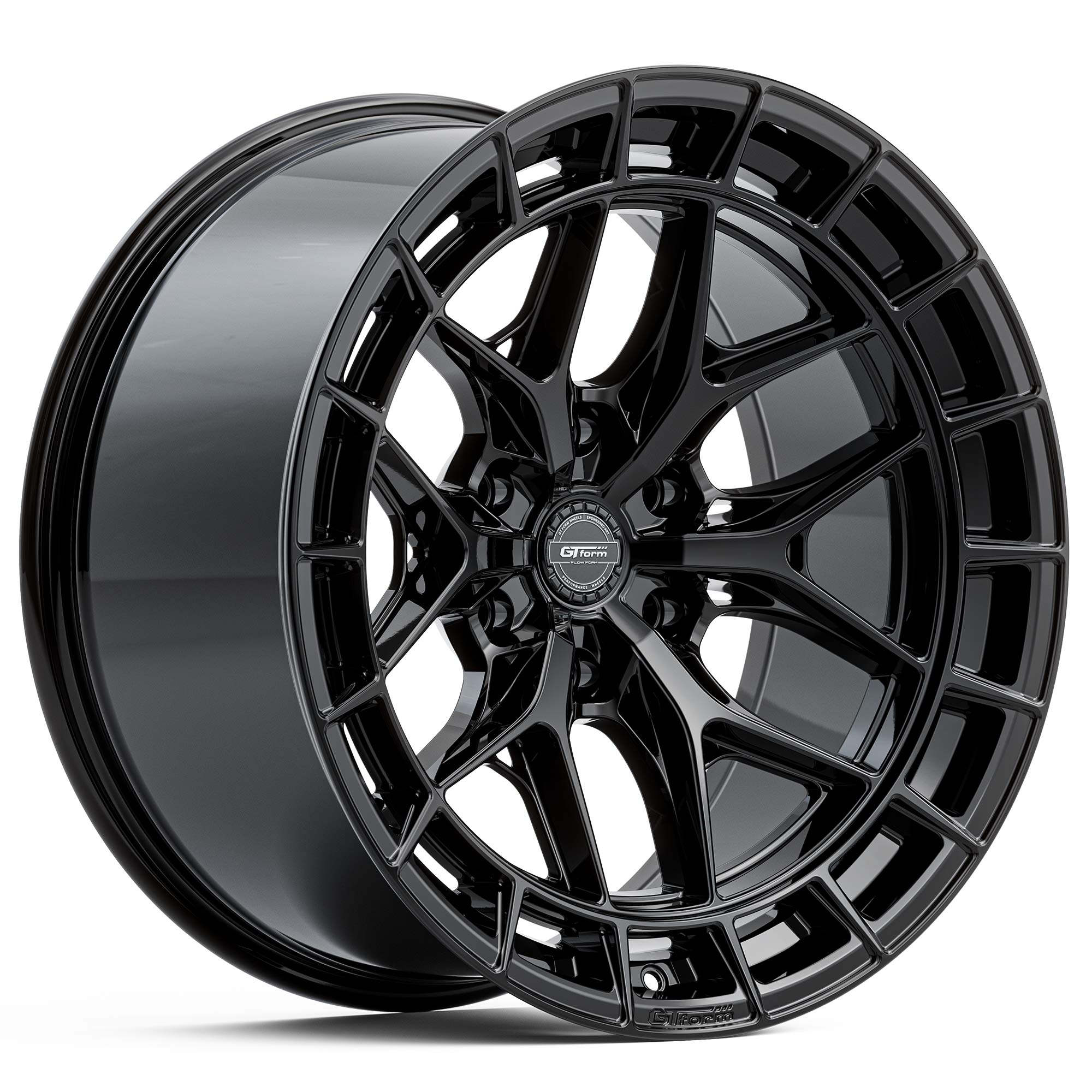GT FORM GFS10 GLOSS BLACK 20X10 6X114.3 WHEEL ONLY - CNC Wheels