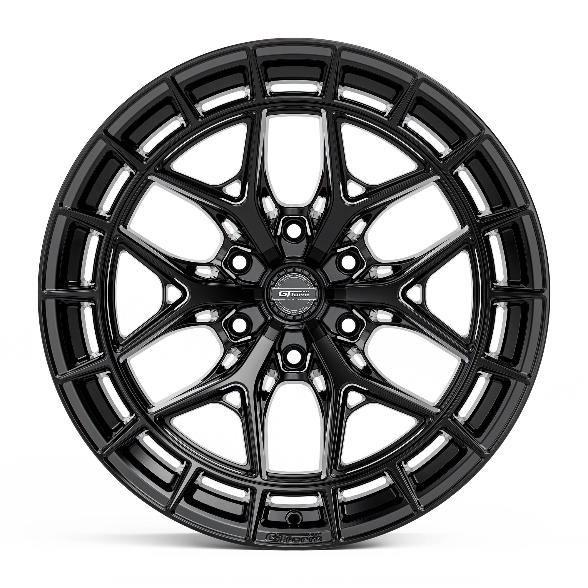 GT FORM GFS10 GLOSS BLACK 20X10 6X139.7 WHEEL ONLY - CNC Wheels