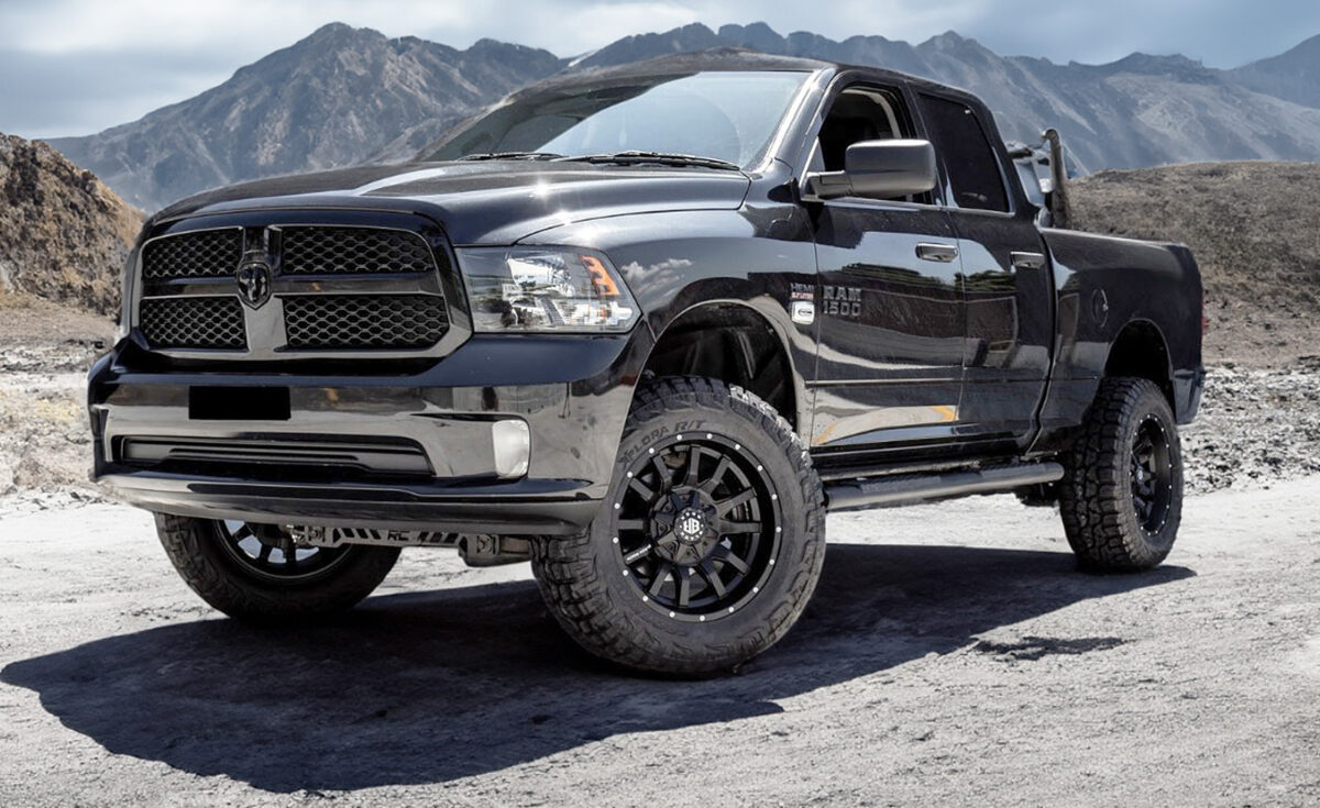 BLACK ROCK PREDATOR SATIN BLACK 22X12 6X139.7 WHEEL - CNC Wheels