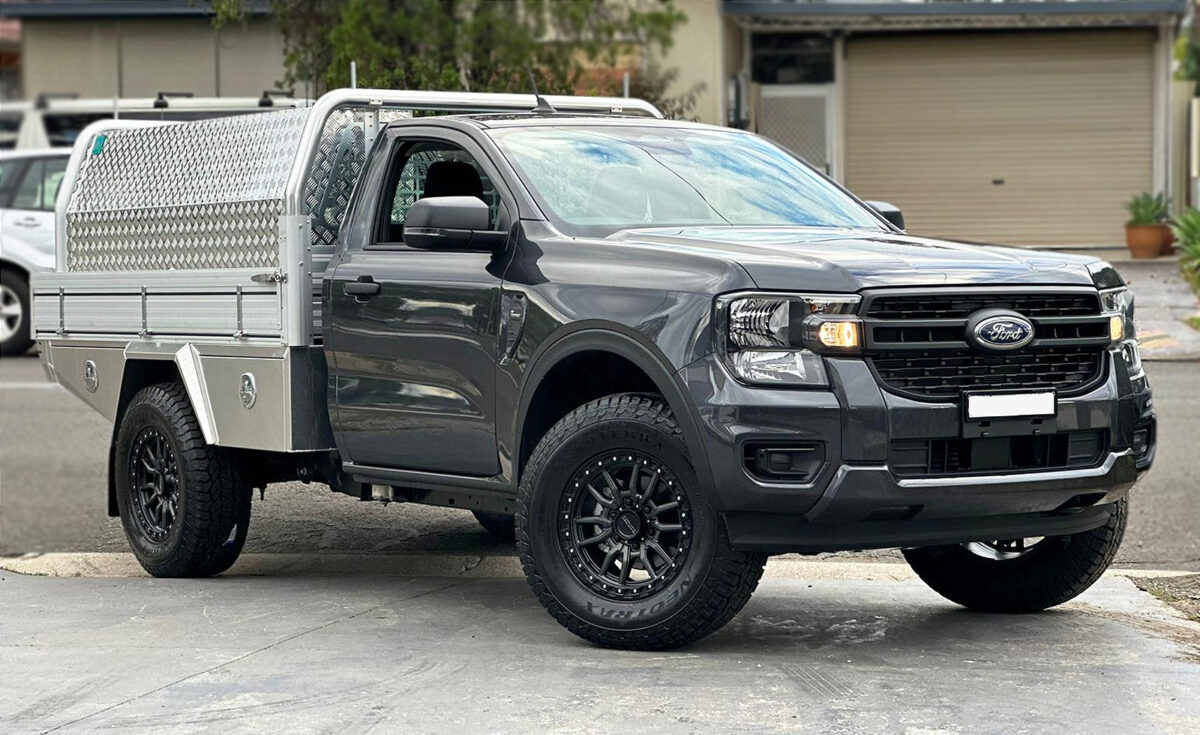 4X4 WHEELS BLACK ROCK RAMBLER DARK GREY 17X8.5 6X139.7 RIMS