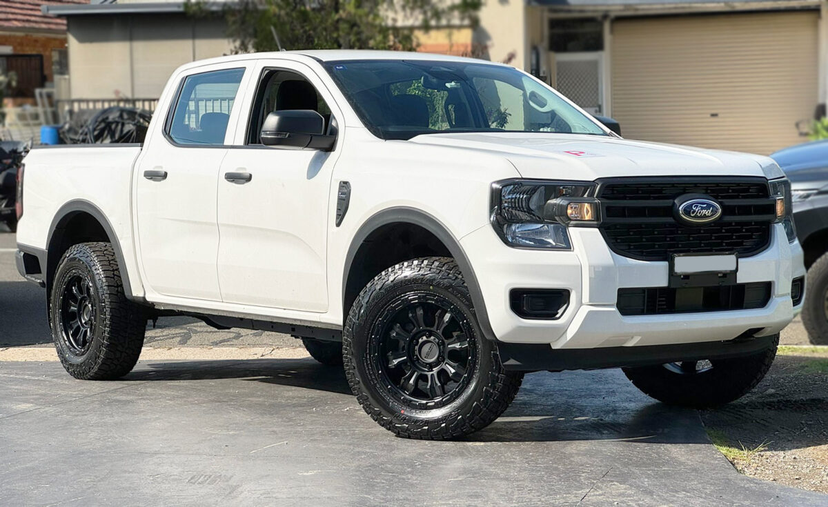 BLACK ROCK VENTURE SATIN BLACK 17X8.5 5X150 WHEEL - CNC Wheels