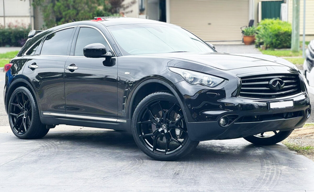 GT FORM TORQUE GLOSS BLACK 18X8 5X115 WHEEL - CNC Wheels