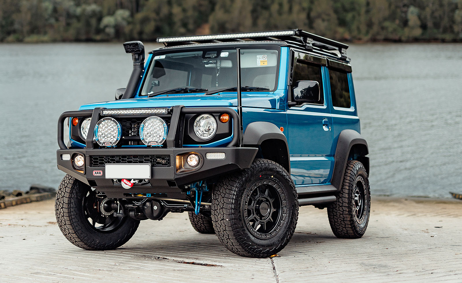 Wheels for Suzuki Jimny | Black Rock Gunner 16x7 Satin Black