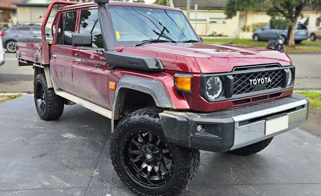 BLACK ROCK PREDATOR GLOSS BLACK TINTED 20X10 6X139.7 WHEEL & TYRE ...