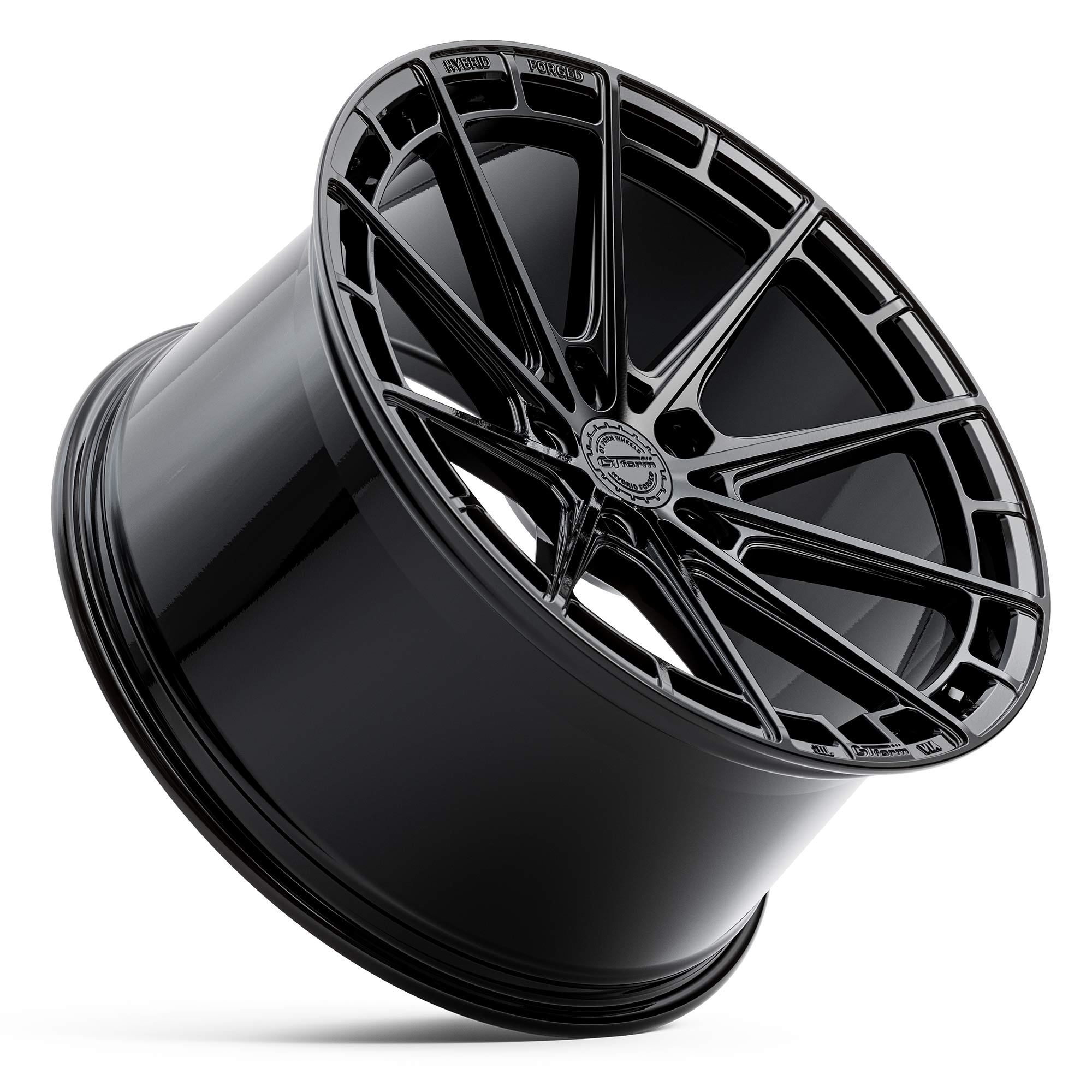 GT FORM HF1.1 HYBRID FORGED GLOSS BLACK 20X10.5 5X100 WHEEL - CNC Wheels