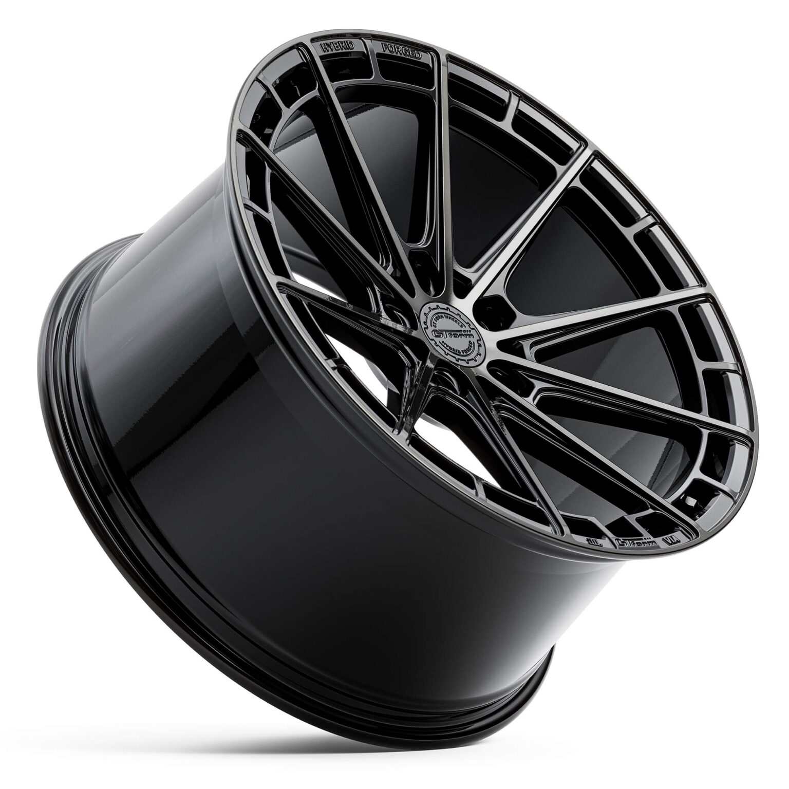 GT FORM HF1.1 HYBRID FORGED GLOSS BLACK TINTED 20X9 5X120 WHEEL - CNC ...