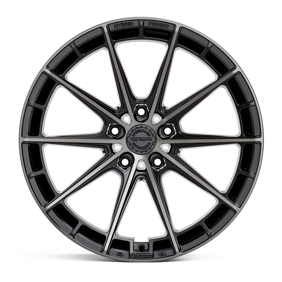 GT FORM HF1.1 HYBRID FORGED GLOSS BLACK TINTED 19X10 5X108 WHEEL ONLY ...