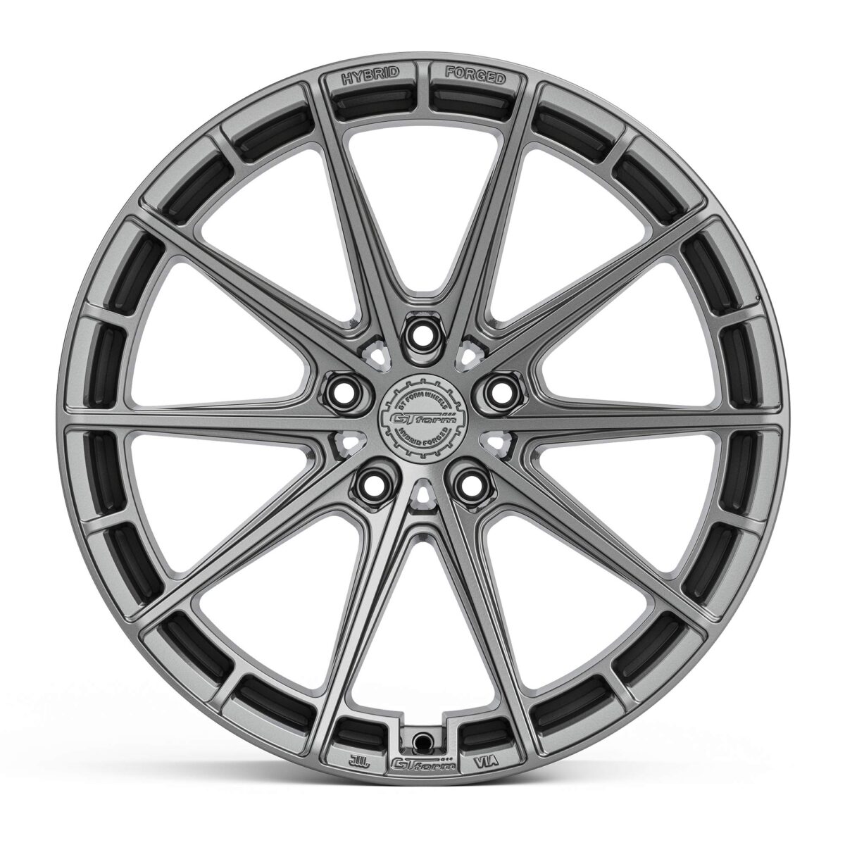 GT FORM HF1.1 HYBRID FORGED GLOSS GUNMETAL 19X10 5X114.3 WHEEL - CNC Wheels