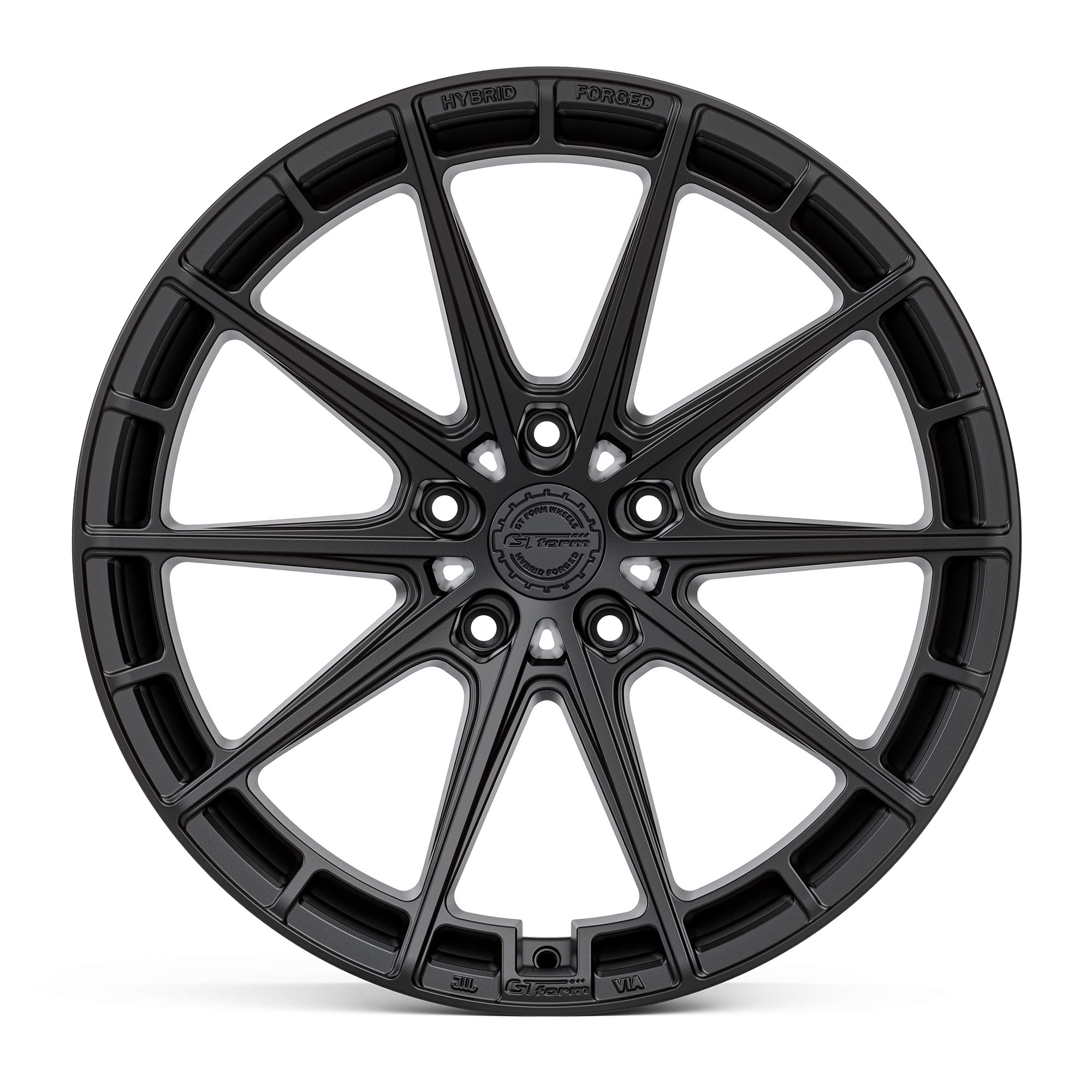 GT FORM HF1.1 HYBRID FORGED SATIN BLACK 20X9 5X108 WHEEL - CNC Wheels