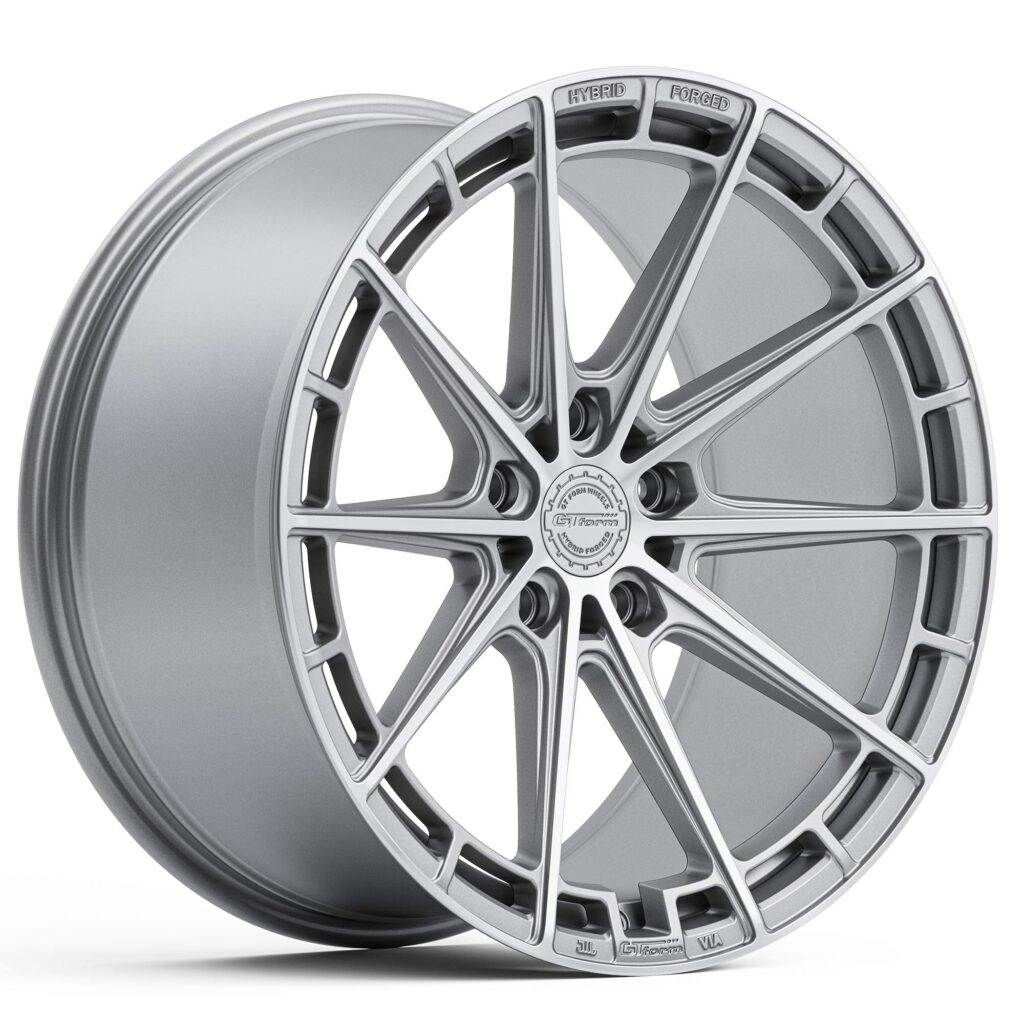GT FORM HF1.1 HYBRID FORGED SILVER MACHINED 19X9 5X114.3 WHEEL - CNC Wheels