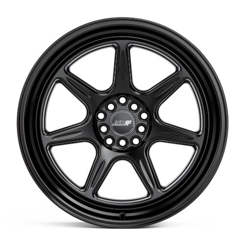 RACING WHEELS JSR ST35 GLOSS BLACK MACHINED LIP 18X8.5 5X105 WHEEL