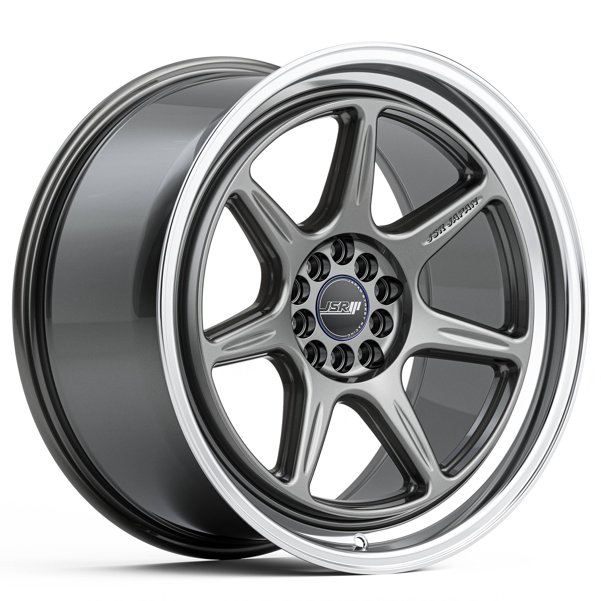 RACING WHEELS JSR ST35 GUNMETAL GREY MACHINED LIP 19X9.5 5X115 WHEEL