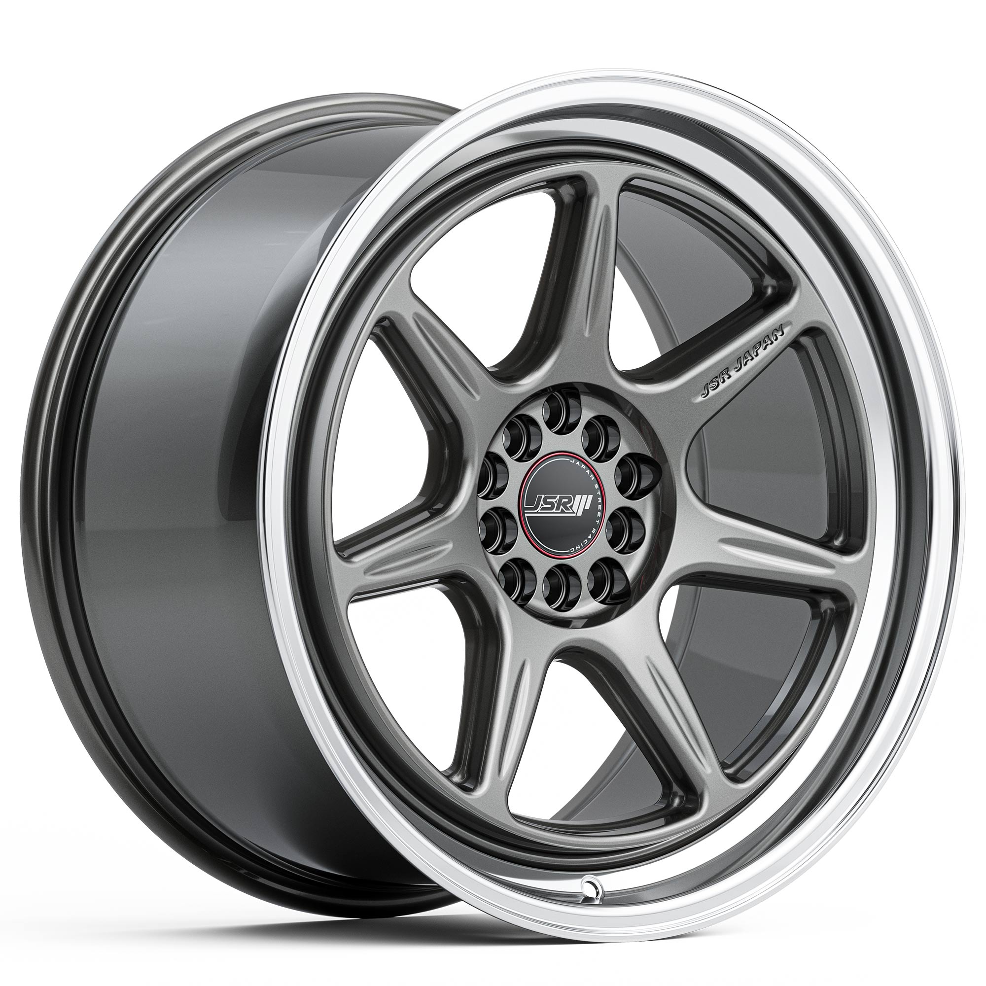 RACING WHEELS JSR ST35 GUNMETAL GREY MACHINED LIP 19X8.5 5X105 WHEEL