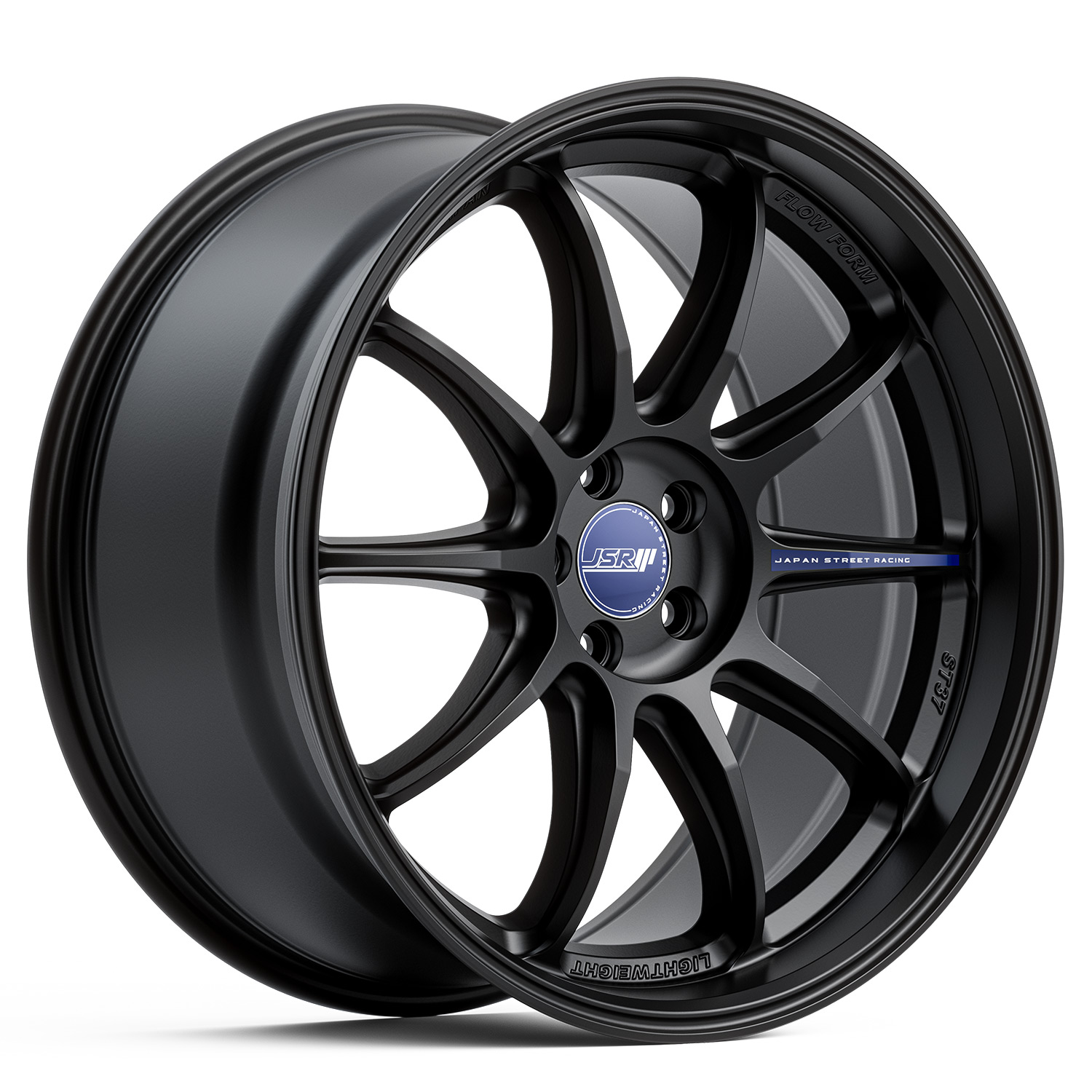 JSR ST37 SATIN BLACK 19X8.5 5X108 WHEEL - CNC Wheels