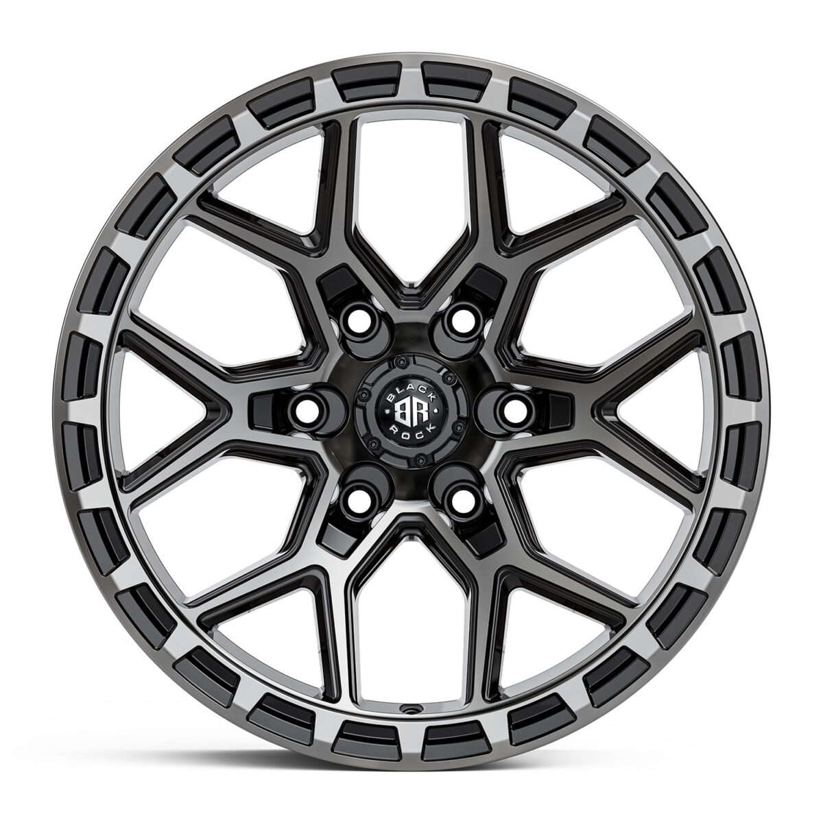 BLACK ROCK VIPER GLOSS BLACK TINTED 17X9 6X139.7 WHEEL & TYRE PACKAGE ...