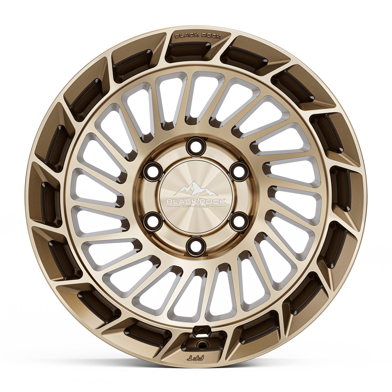 BLACK ROCK FFT01 BRUSHED BRONZE 17X8.5 6X139.7 WHEEL - CNC Wheels