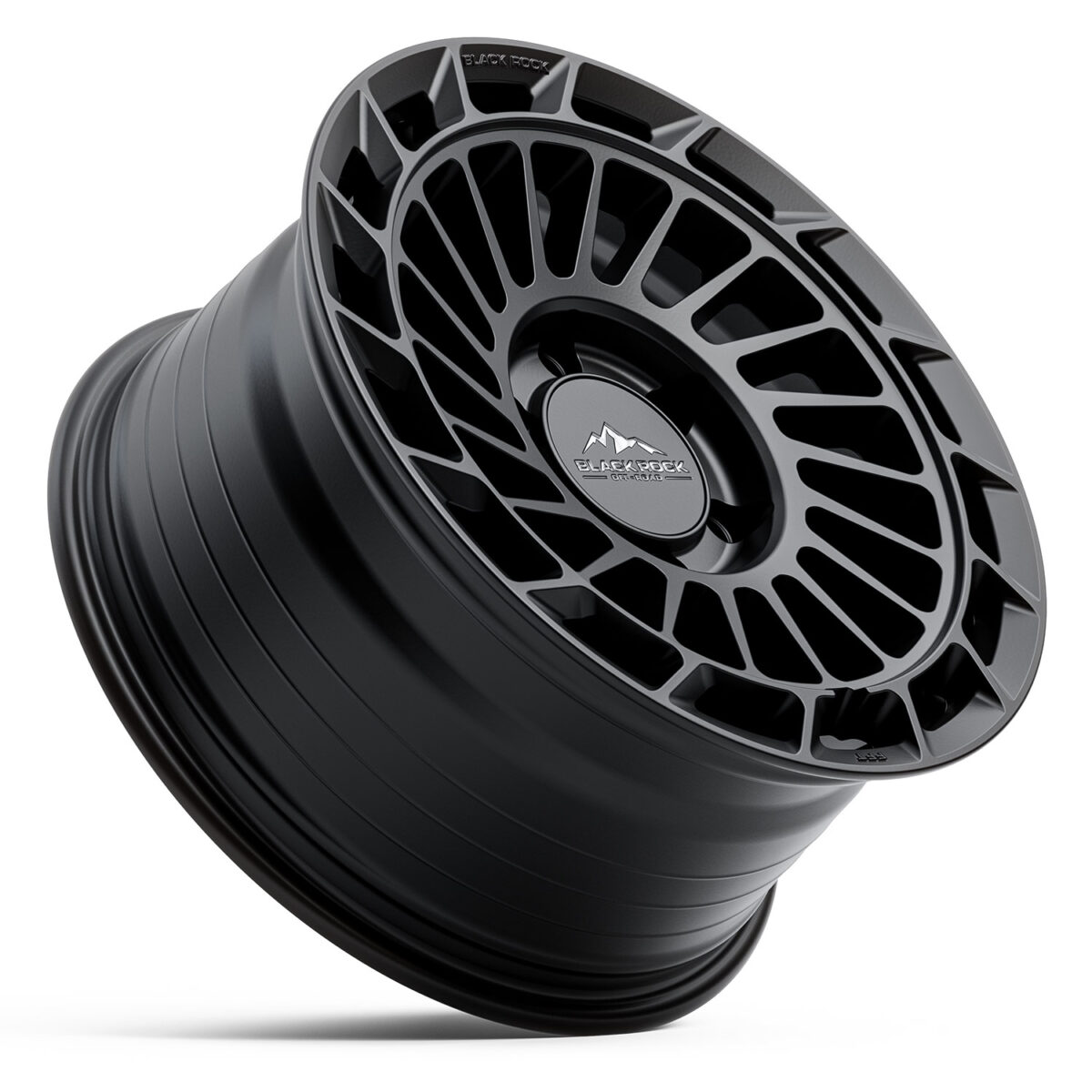 BLACK ROCK FFT01 SATIN BLACK 17X8.5 6X139.7 WHEEL - CNC Wheels