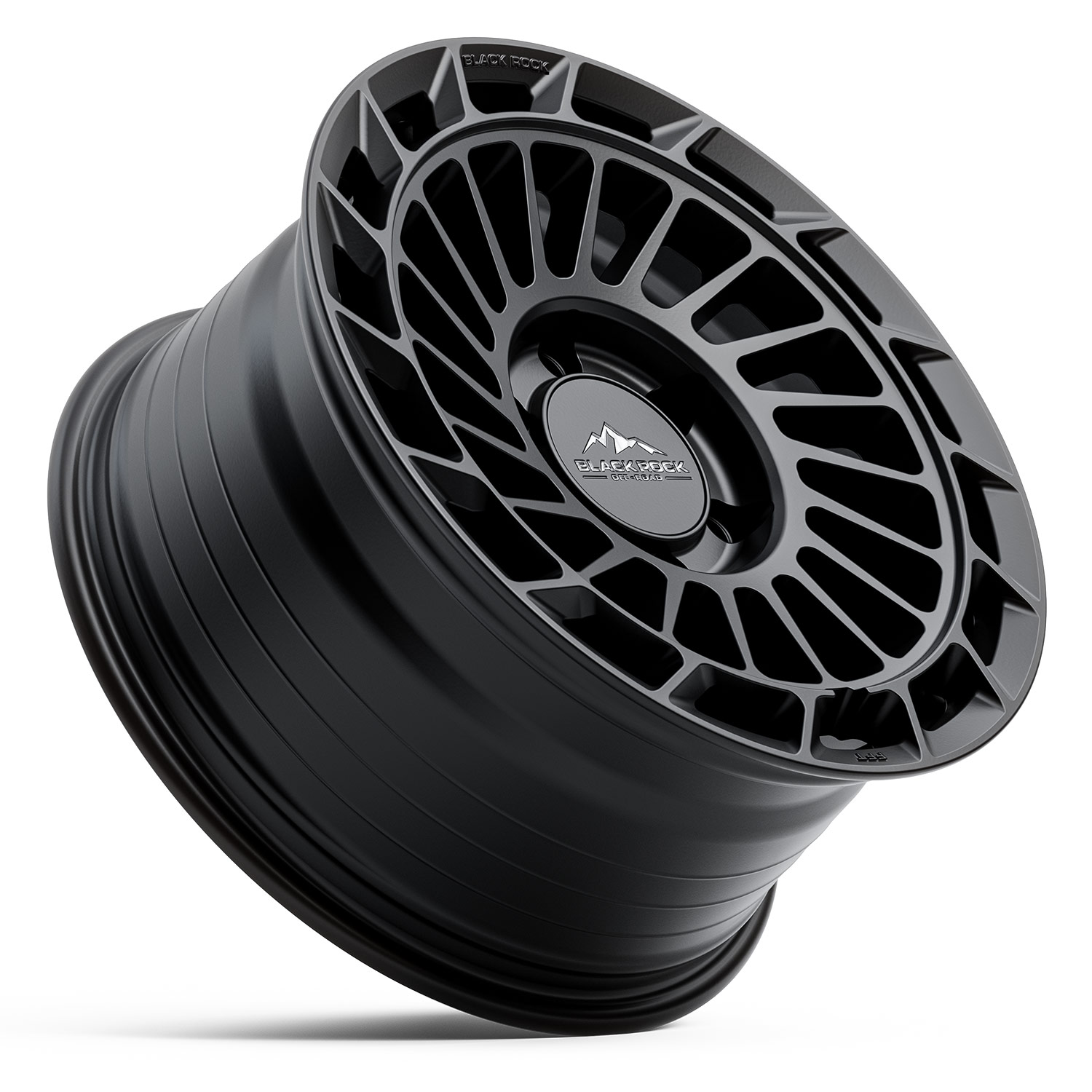 BLACK ROCK FFT01 SATIN BLACK 17X8.5 6X139.7 WHEEL - CNC Wheels