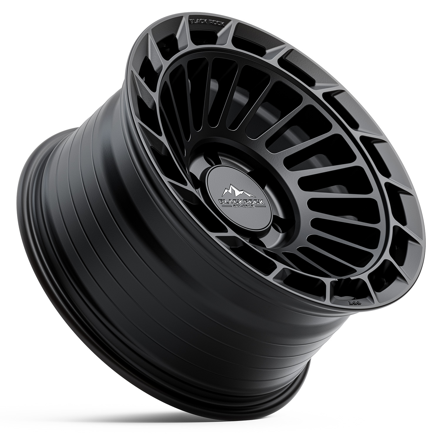 BLACK ROCK FFT01 SATIN BLACK 17X9 6X139.7 WHEEL ONLY - CNC Wheels