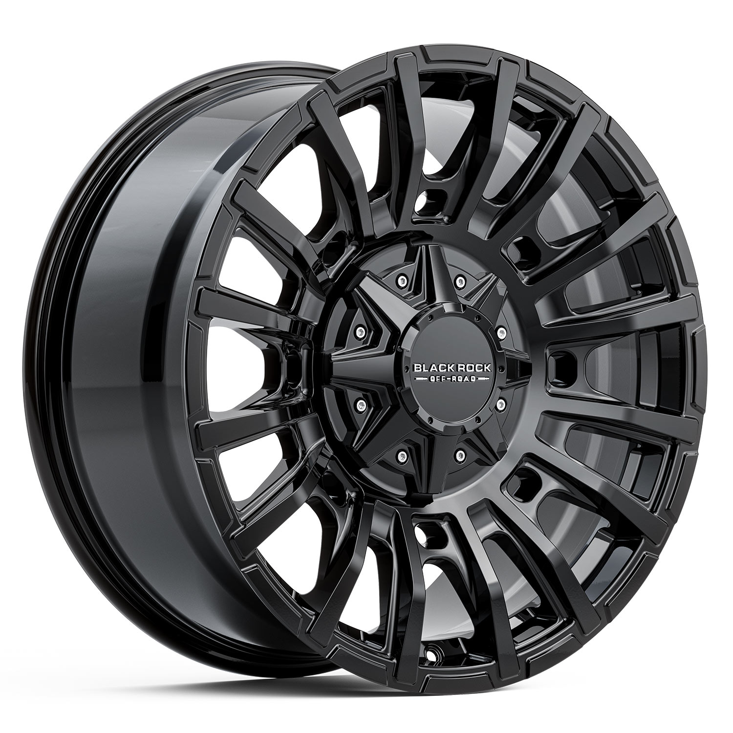 BLACK ROCK MAYHEM GLOSS BLACK 18X9 8X170 WHEEL - CNC Wheels