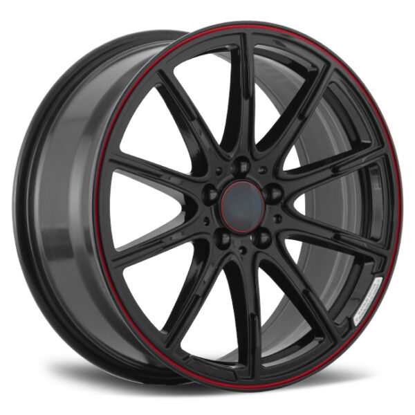 Black And Red Rims Wheels For Car, SUV And 4x4 | CNC Wheels
