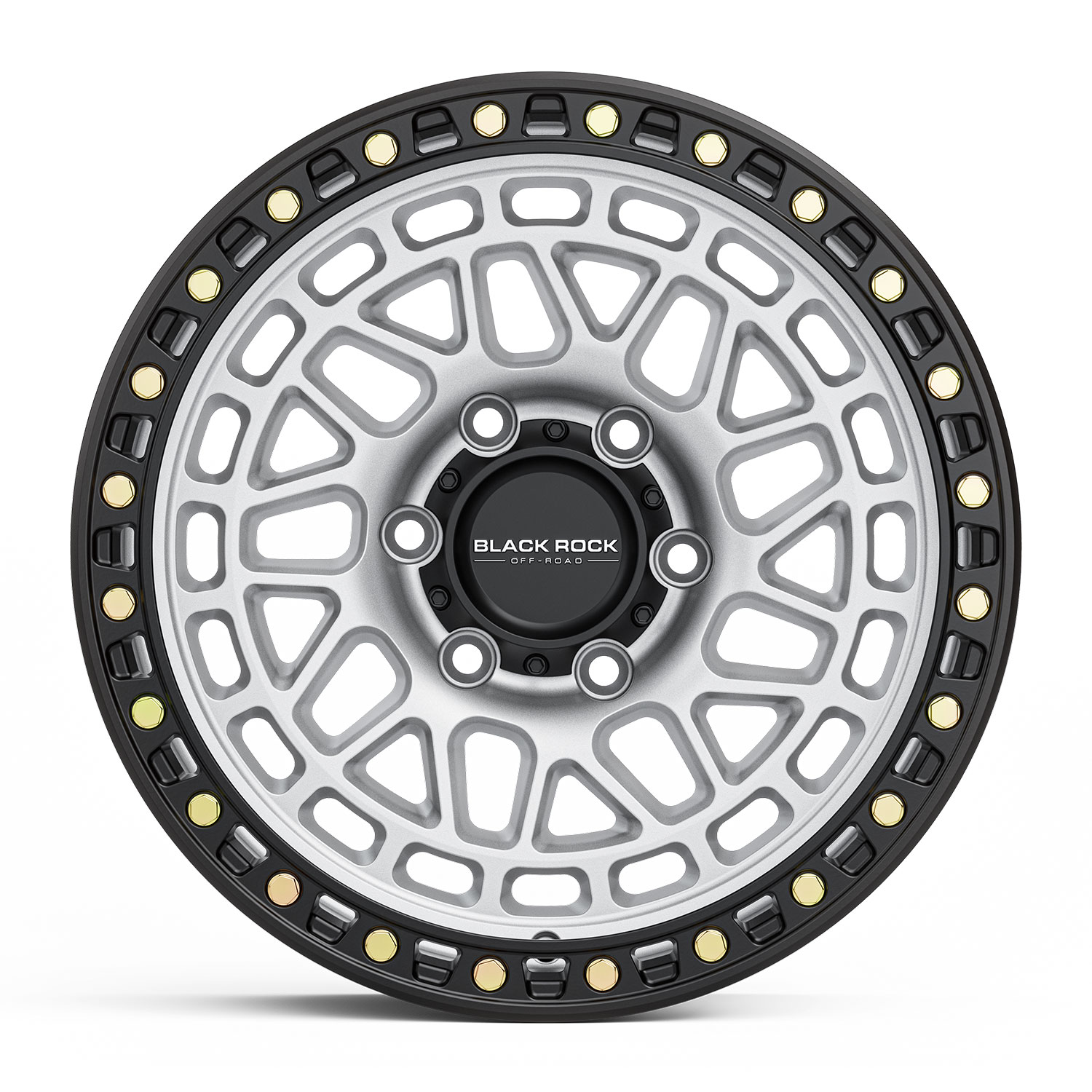 BLACK ROCK FURY MATTE SILVER BLACK RING 18X9 6X139.7 WHEEL ONLY - CNC ...