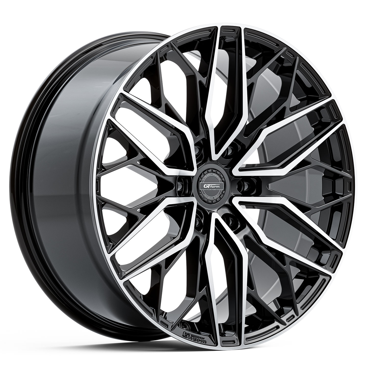 GT FORM GFS9 GLOSS BLACK MACHINED FACE 18X9 6X139.7 WHEEL ONLY - CNC Wheels