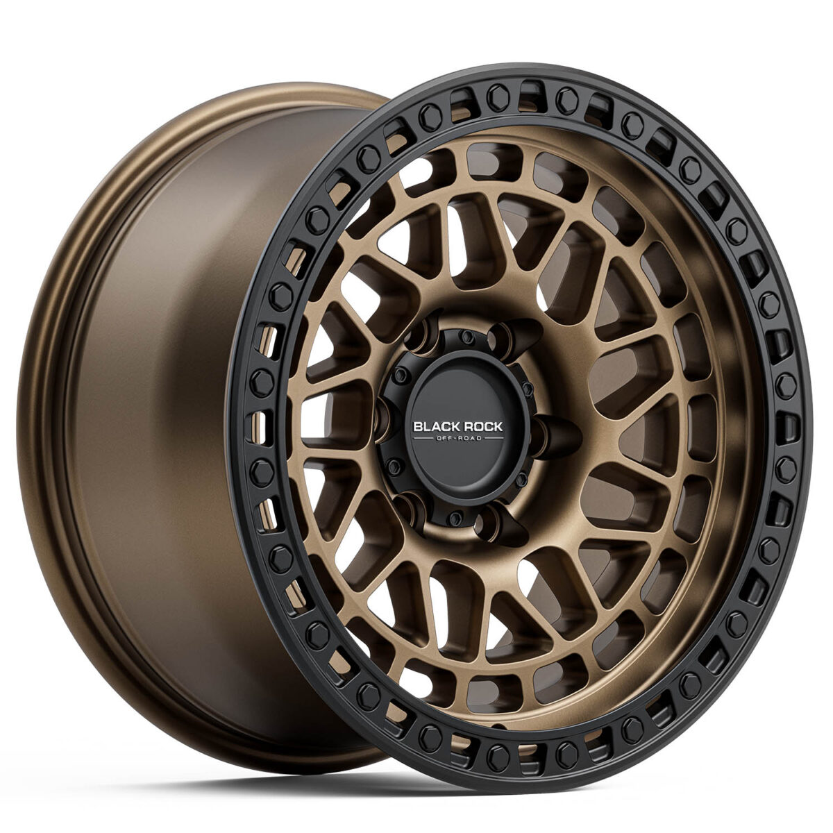 BLACK ROCK FURY DARK BRONZE BLACK RING 17X9 6X139.7 WHEEL ONLY - CNC Wheels