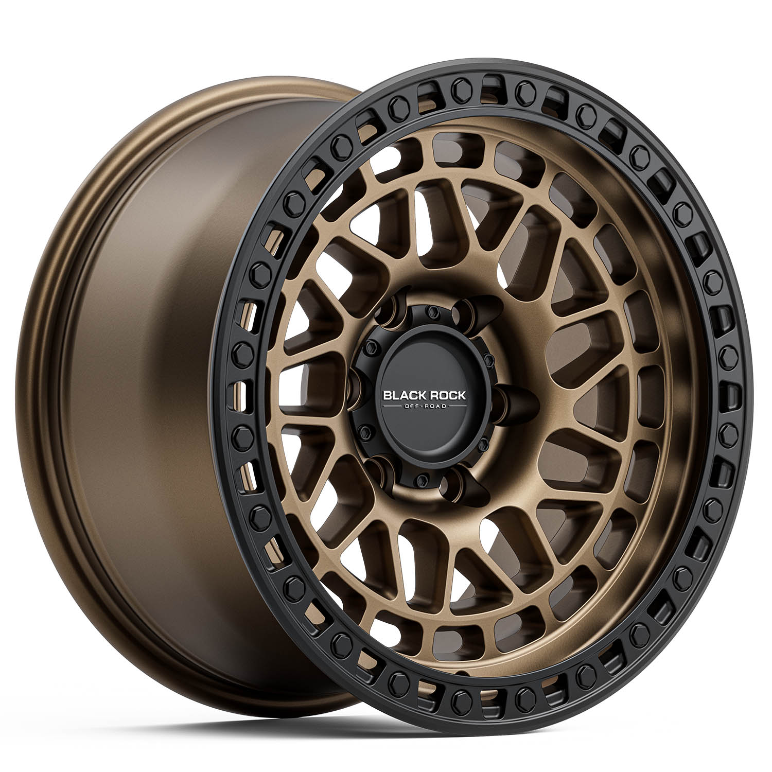 BLACK ROCK FURY DARK BRONZE BLACK RING 17X9 6X139.7 WHEEL ONLY - CNC Wheels